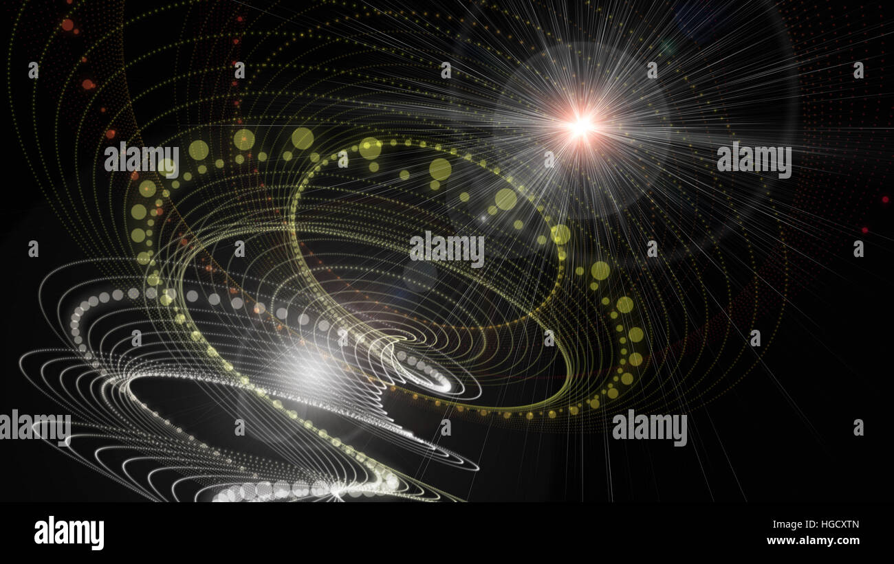 Futuristic particle background design illustration with lights Stock ...