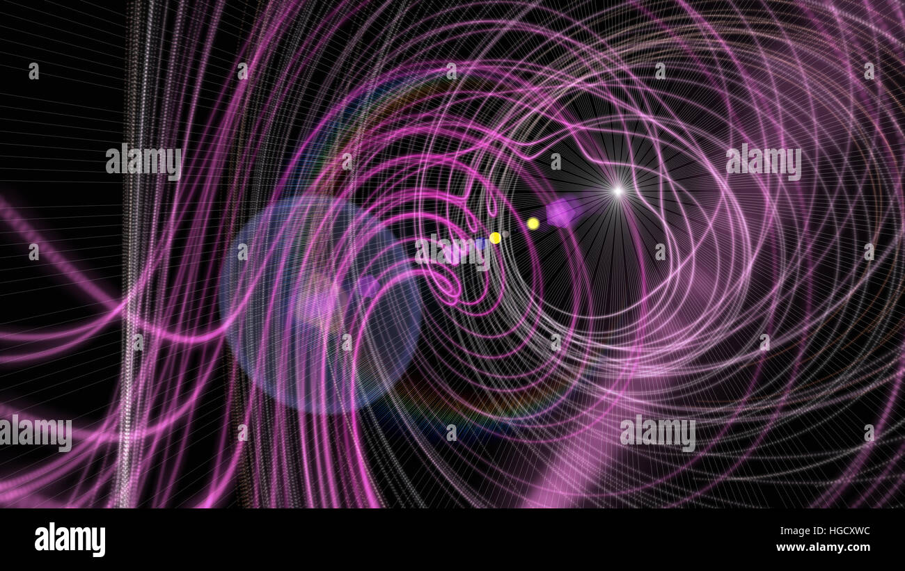 Futuristic particle background design illustration with lights Stock ...