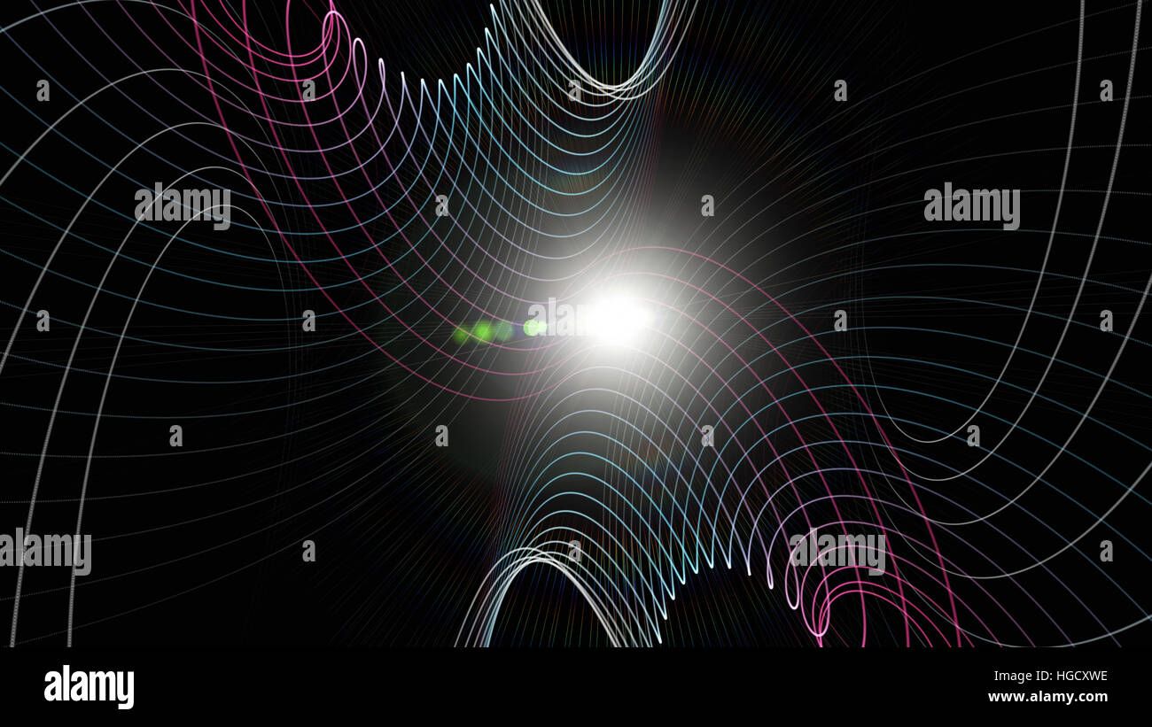 Futuristic particle background design illustration with lights Stock ...