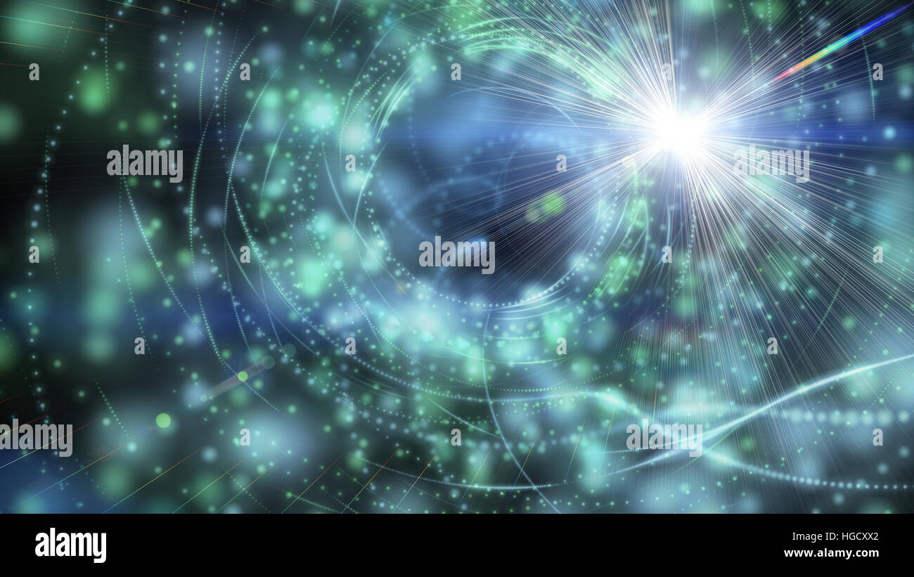 Futuristic eco particle background design illustration with lights ...