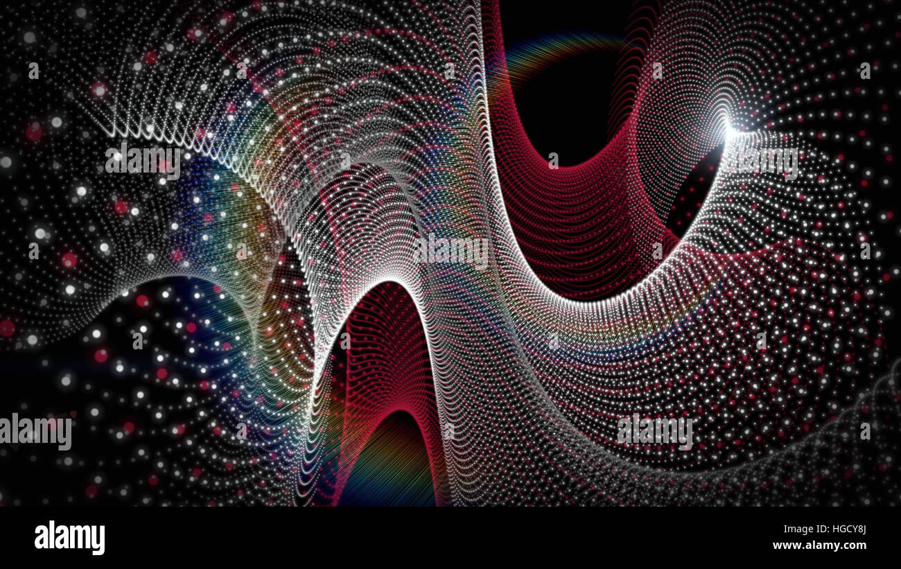 Futuristic particle background design illustration with lights Stock ...