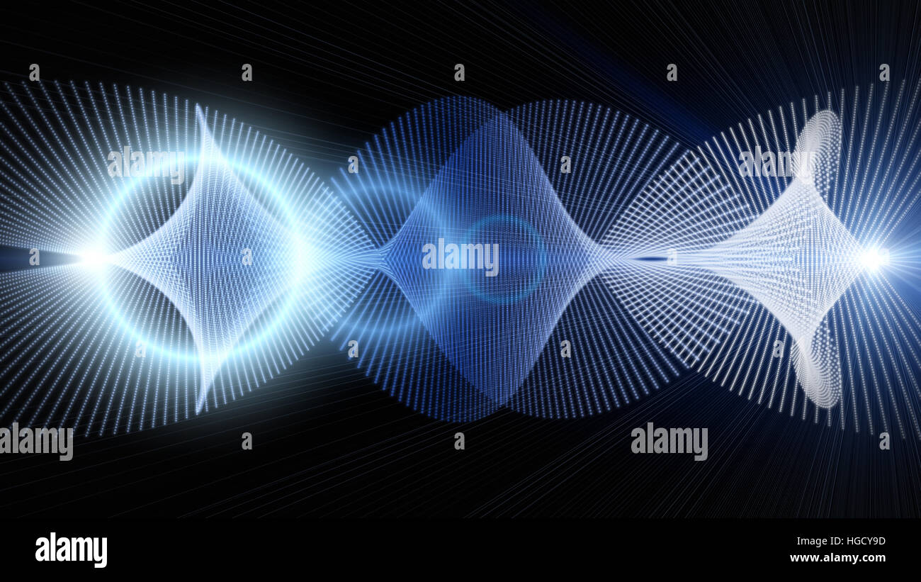 Futuristic particle background design illustration with lights Stock ...