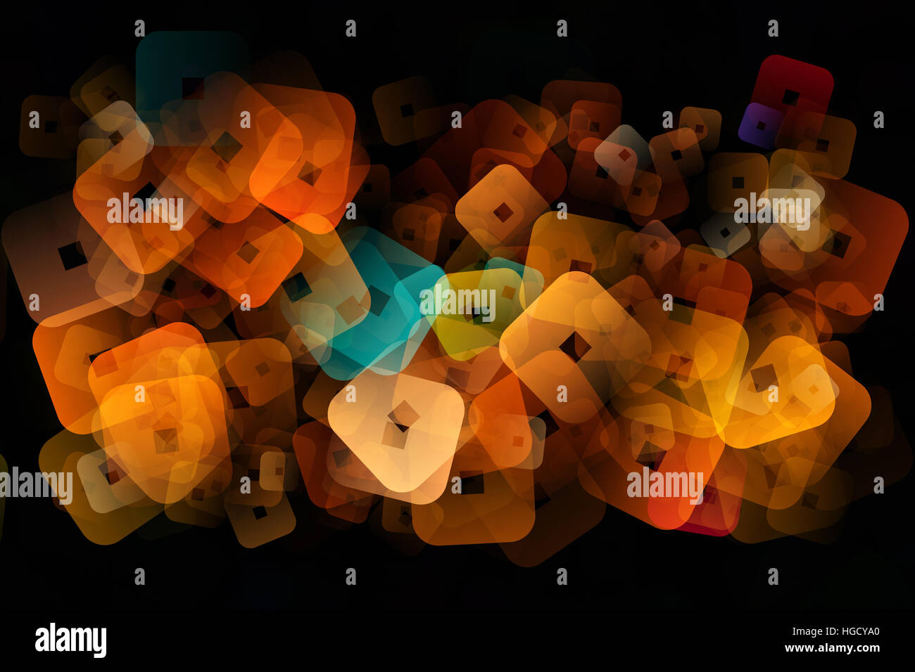 Fantastic abstract square background design illustration Stock Photo ...