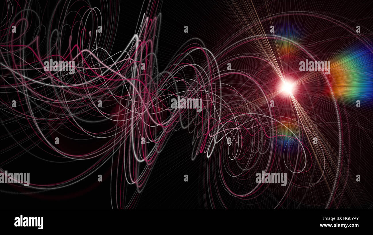 Futuristic particle background design illustration with lights Stock ...