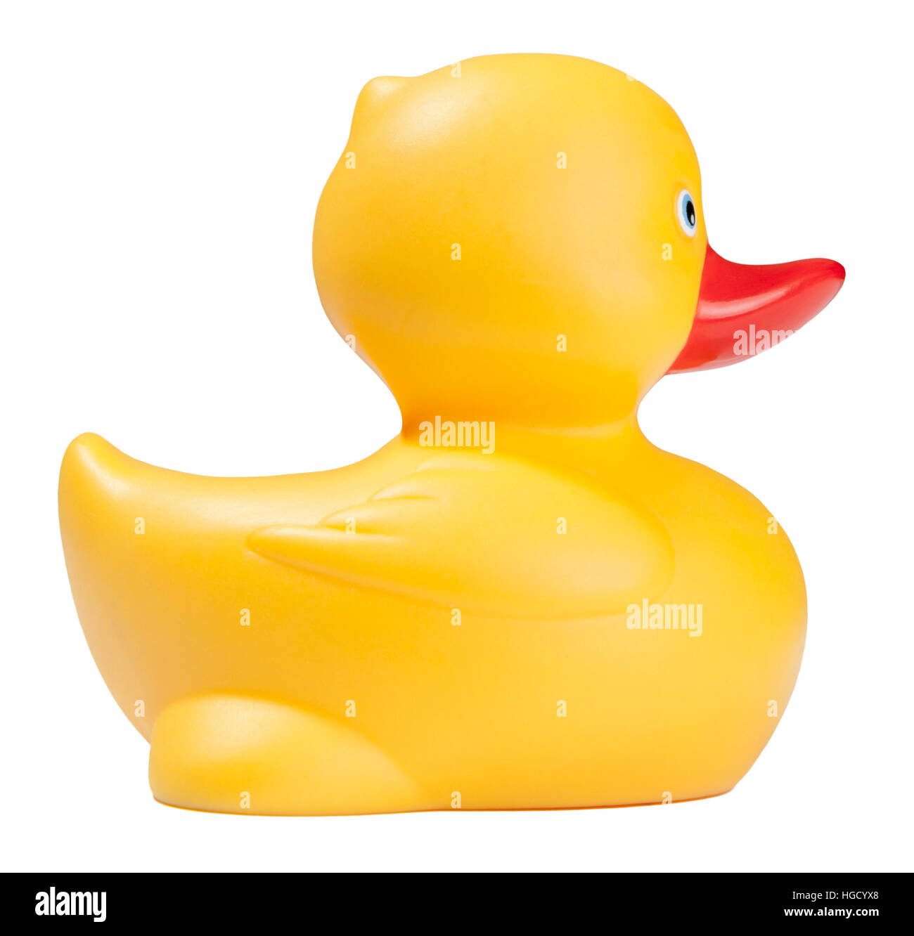 yellow duck on isolated white background Stock Photo - Alamy