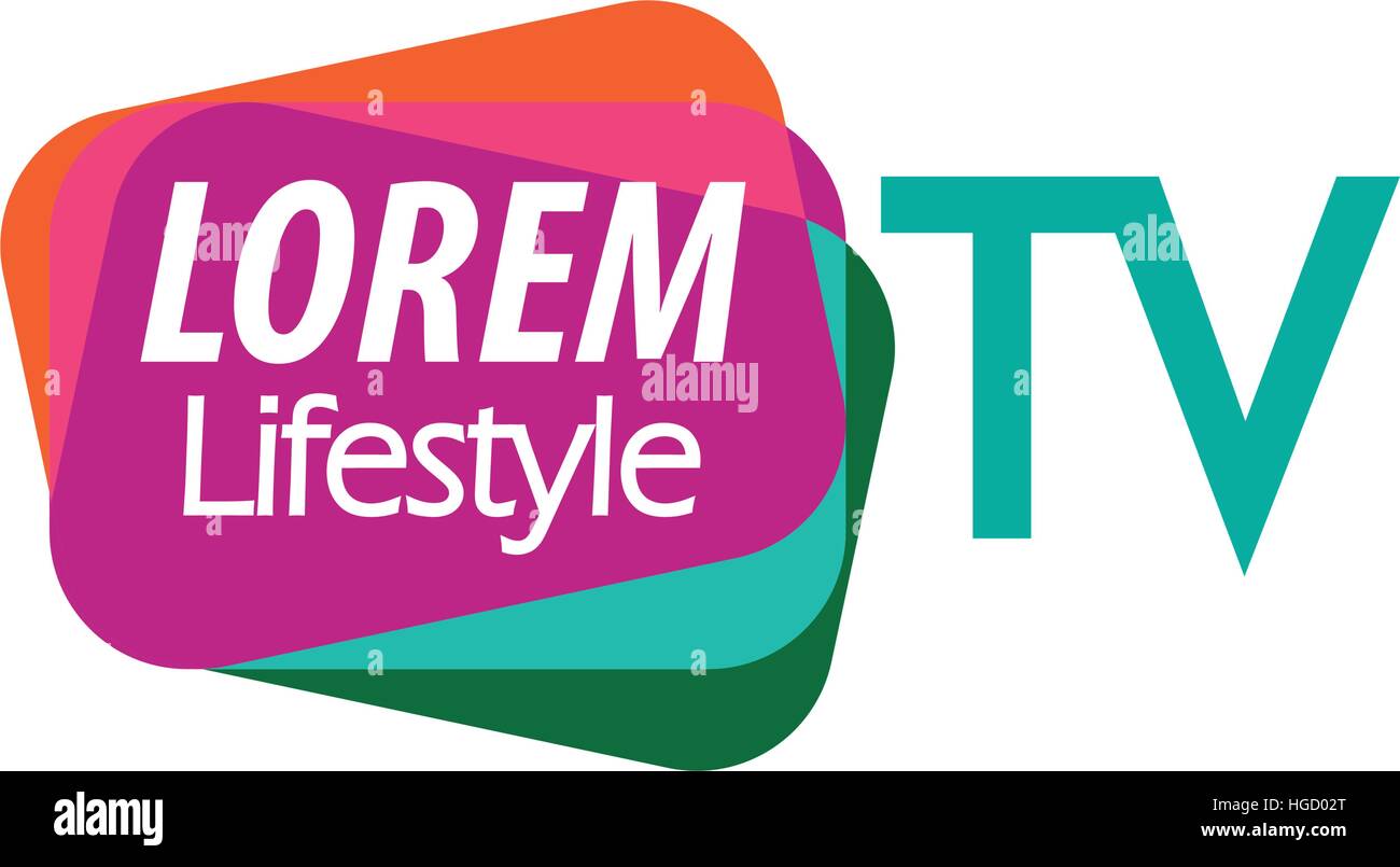 TV Logo Design Concept. EPS 8 supported Stock Vector Image & Art - Alamy