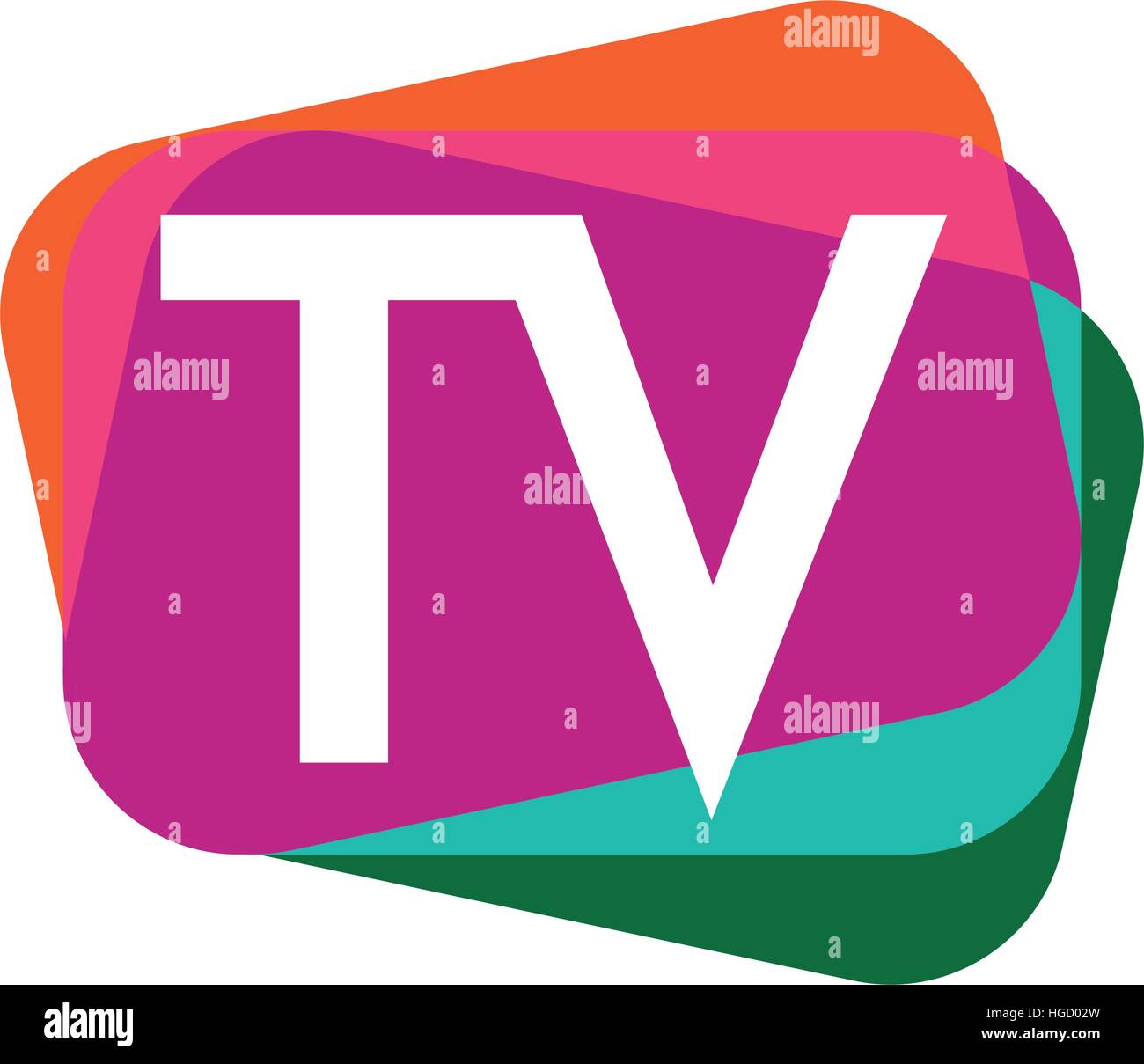 TV Logo Design Set. EPS 8 supported Stock Vector Image & Art - Alamy