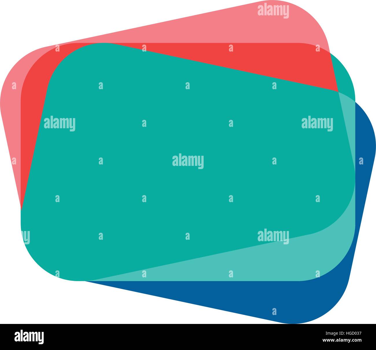 Abstract Overlapping Colored Card Stock Vector Image & Art - Alamy
