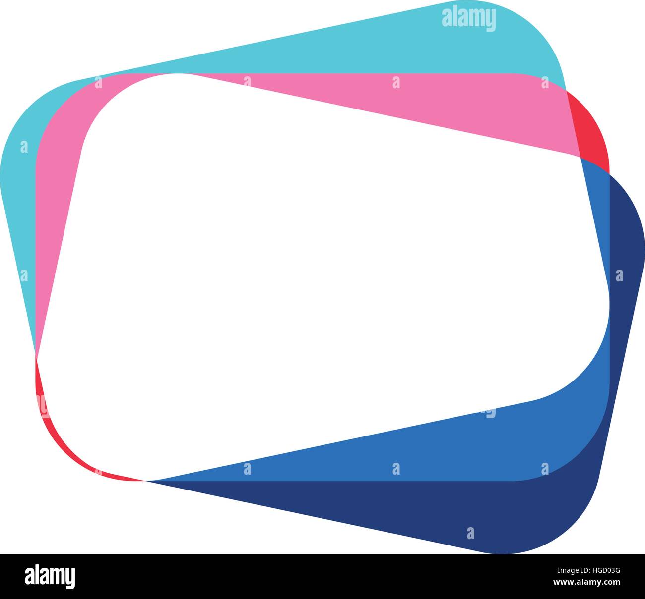 Abstract Overlapping Colored Card Stock Vector Image & Art - Alamy