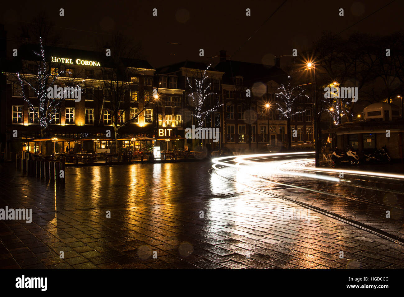 Light Trails At Night Stock Photo - Alamy