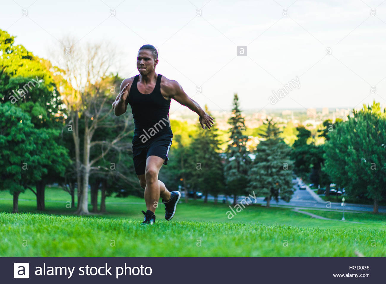 Man Running Up Hill Stock Photos & Man Running Up Hill Stock Images - Alamy
