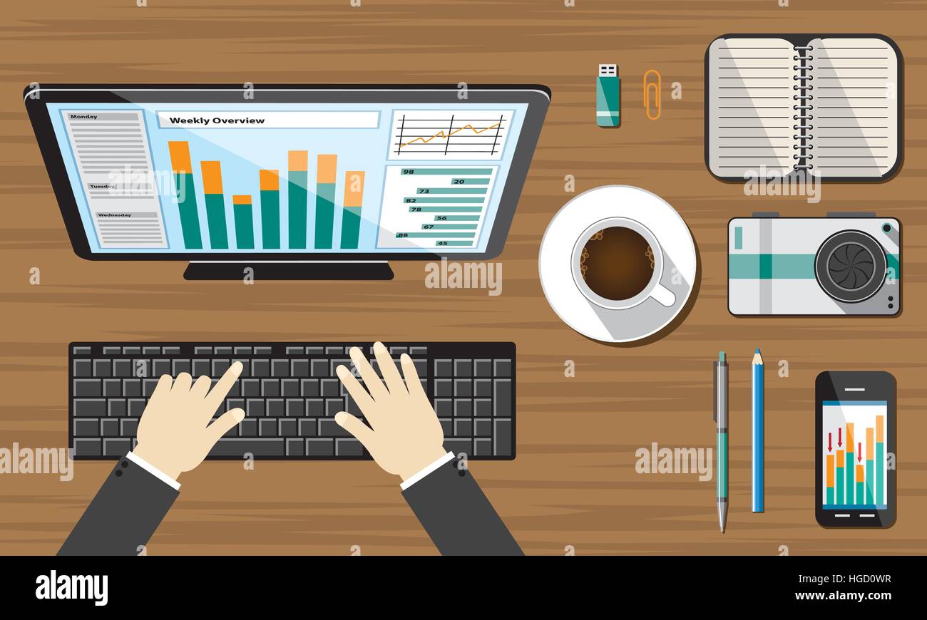 Workspace vector vectors hi-res stock photography and images - Alamy