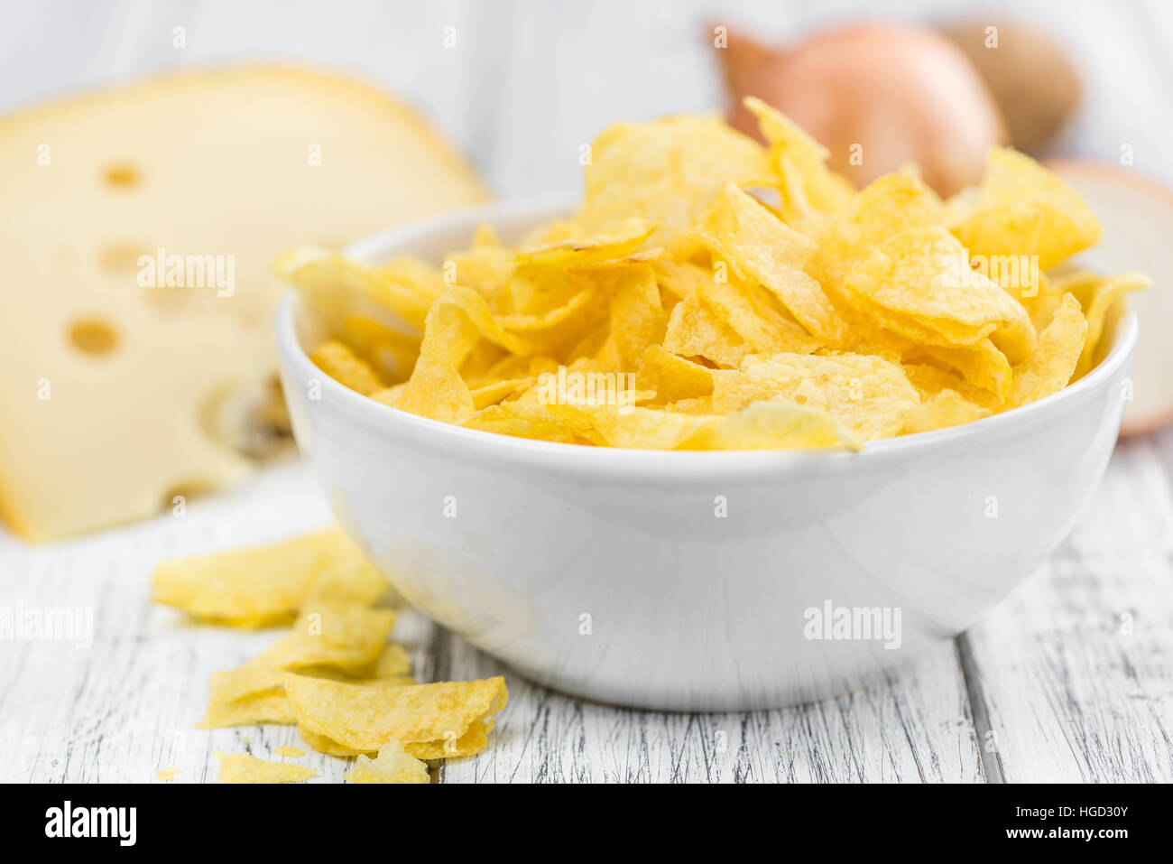 Schone Cheese And Onion Potato Chips Bild