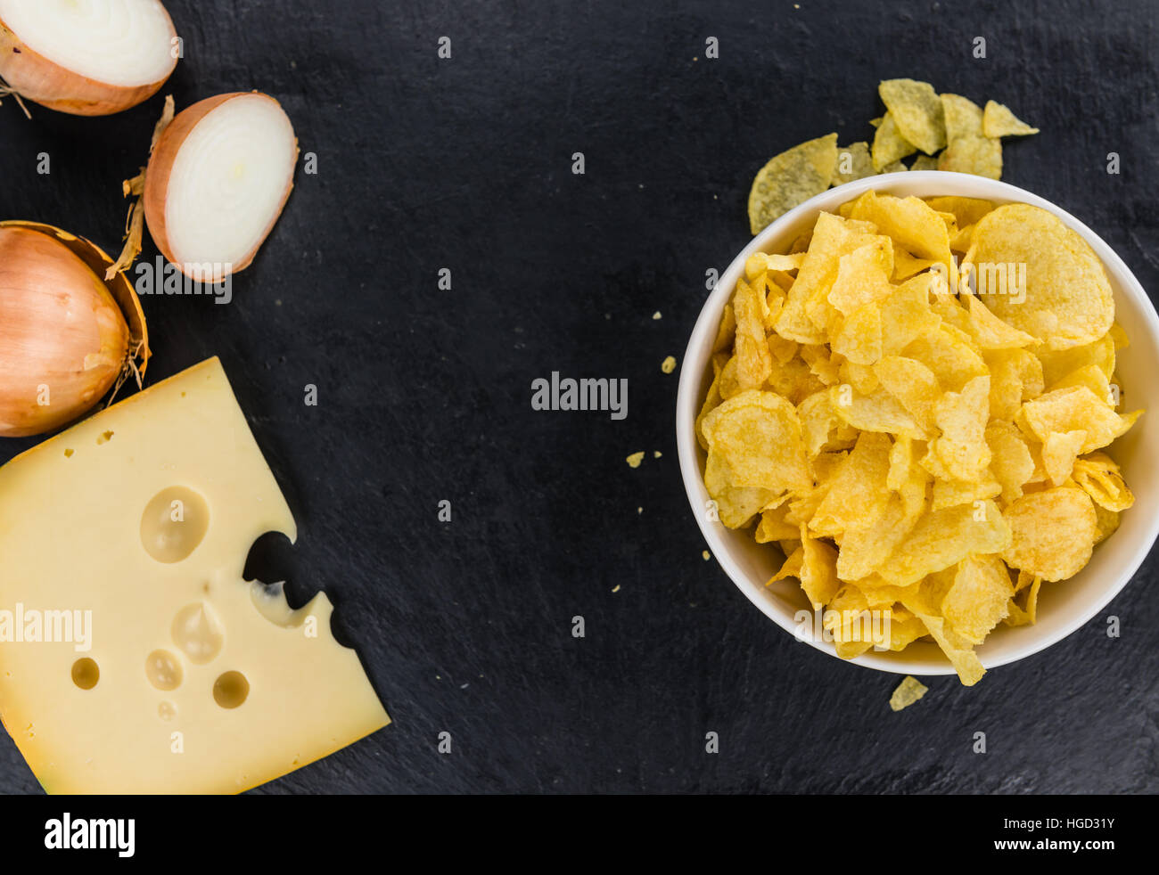Schone Cheese And Onion Potato Chips Bild