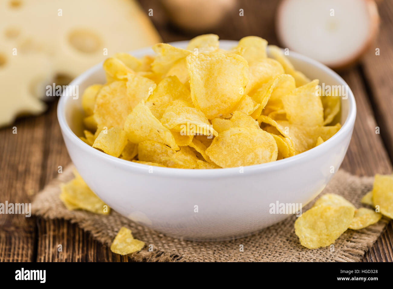 Schone Cheese And Onion Potato Chips Bild