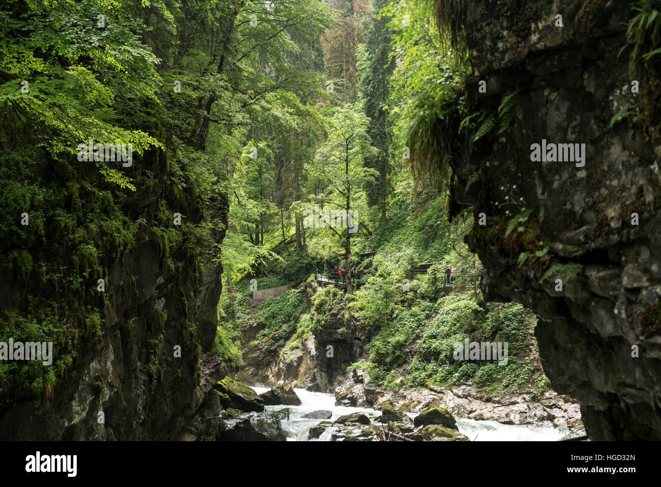 gorge Breitachklamm, Kleinwalsertal near Oberstdorf, Oberallgäu ...