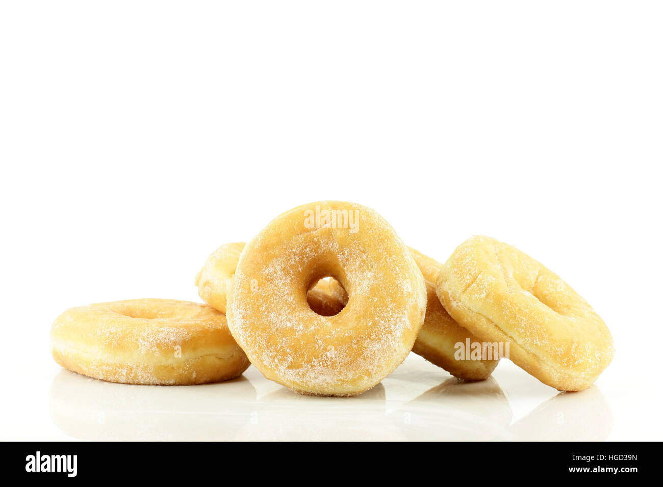 Bunch of donuts, on a white background Stock Photo - Alamy