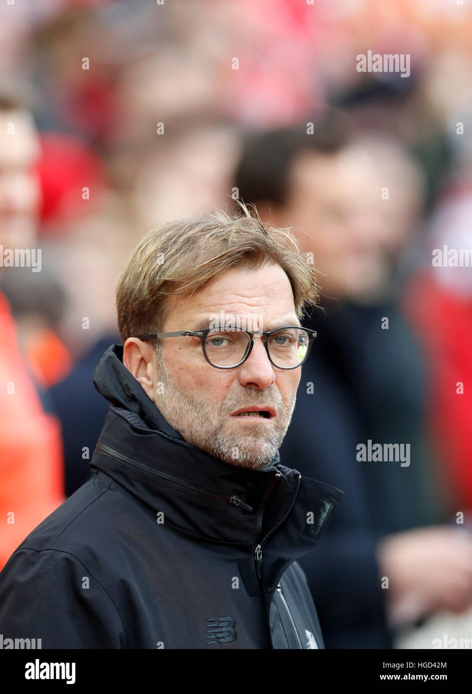 Liverpool manager Jurgen Klopp during the Emirates FA Cup, Third Round ...