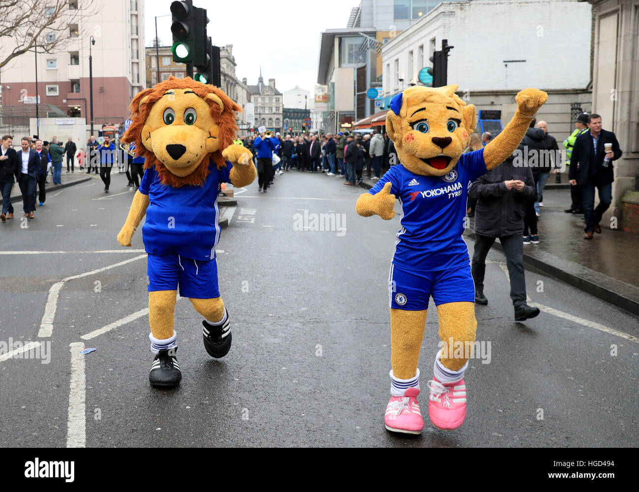 The chelsea mascots hi-res stock photography and images - Alamy