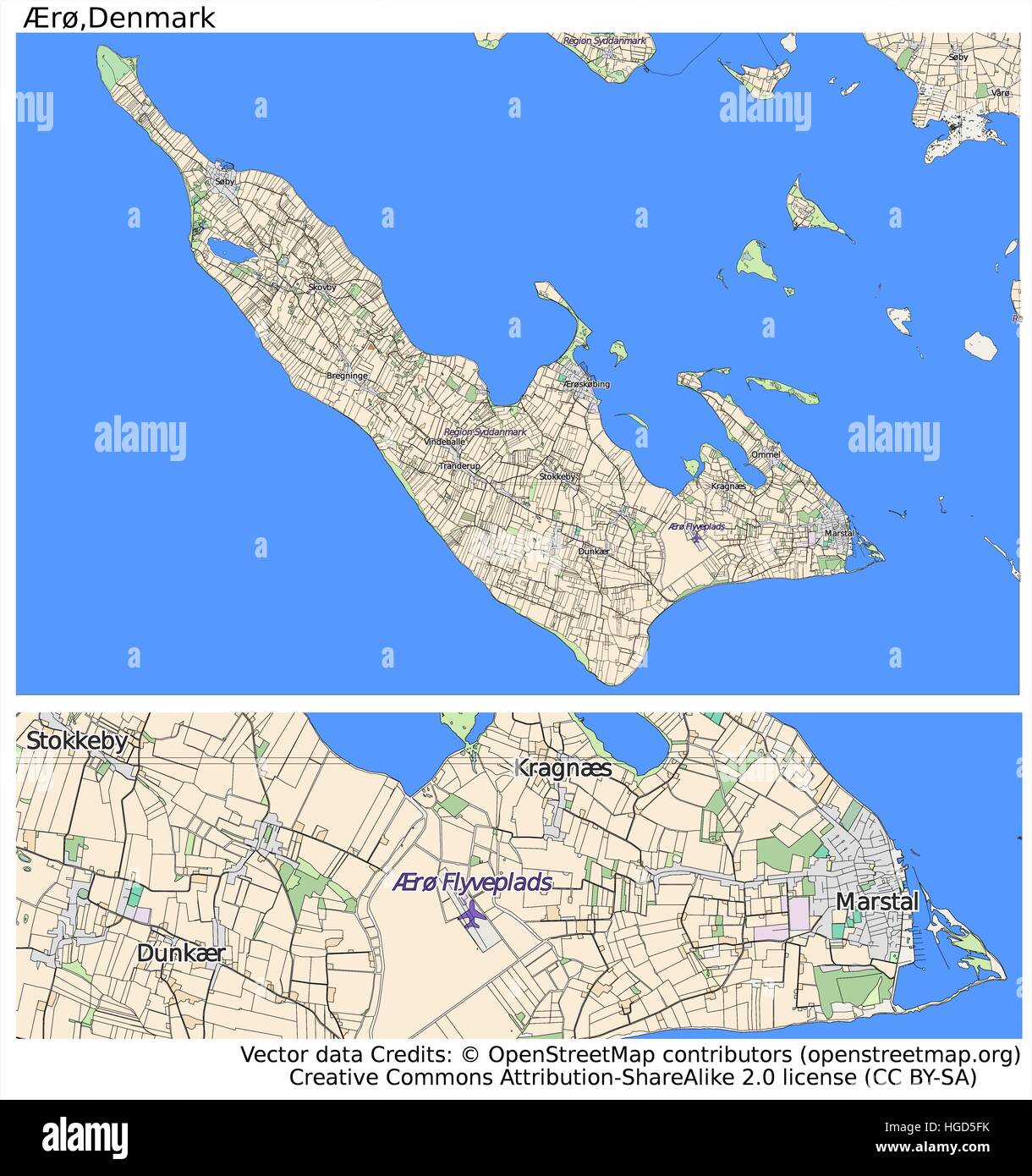 Island Of Aero Stock Vector Images - Alamy