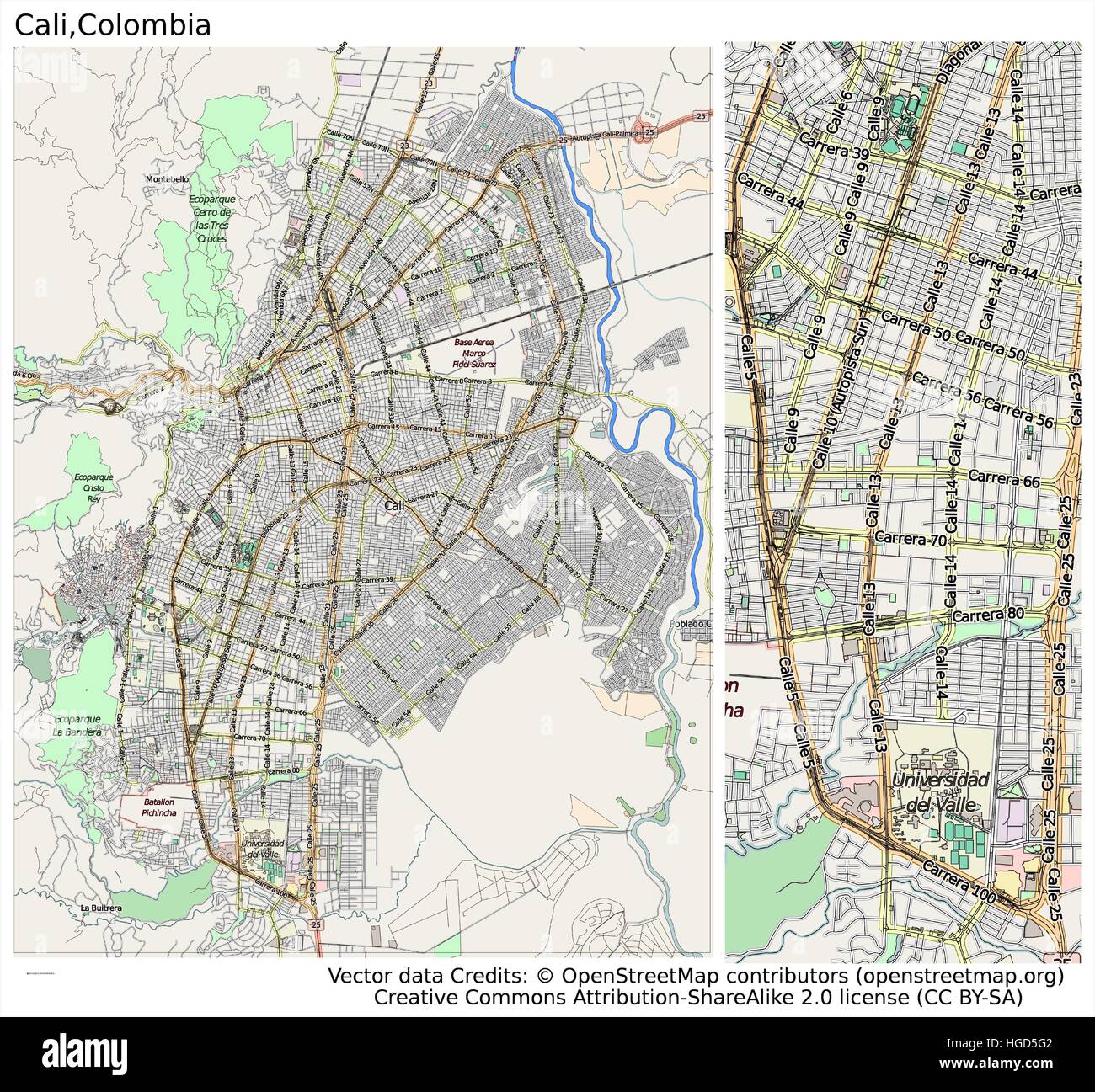 Cali Colombia Map High Resolution Stock Photography and Images - Alamy