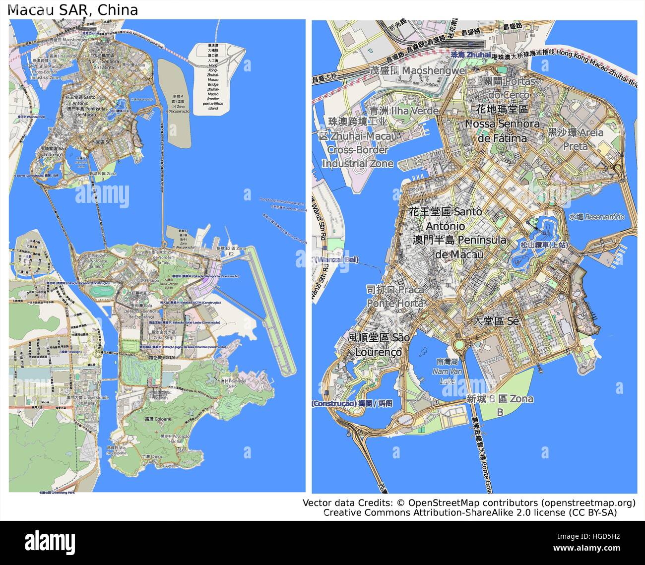 Taipa district Stock Vector Images - Alamy