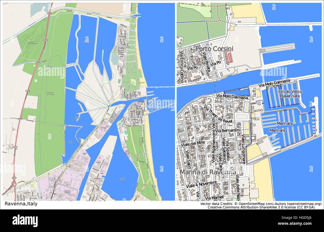 Ancona Italy Map Stock Vector Images - Alamy