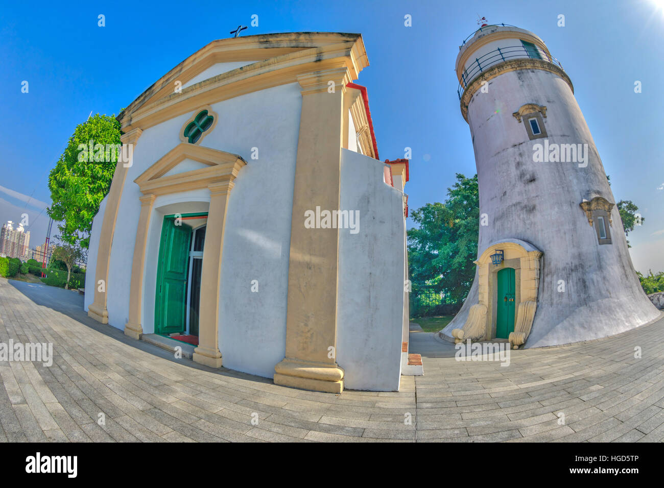 Guia Fortress and Lighthouse Stock Photo - Alamy