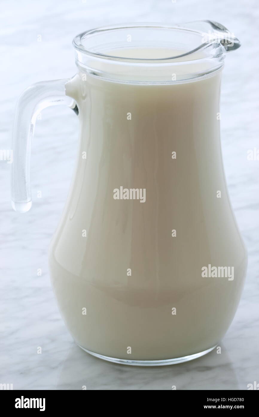 Delicious fresh milk, one of the primary sources of nutrition Stock ...