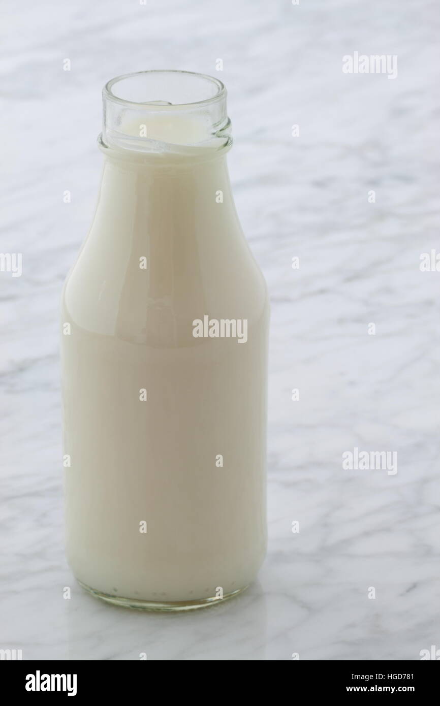 Delicious fresh milk, one of the primary sources of nutrition Stock ...