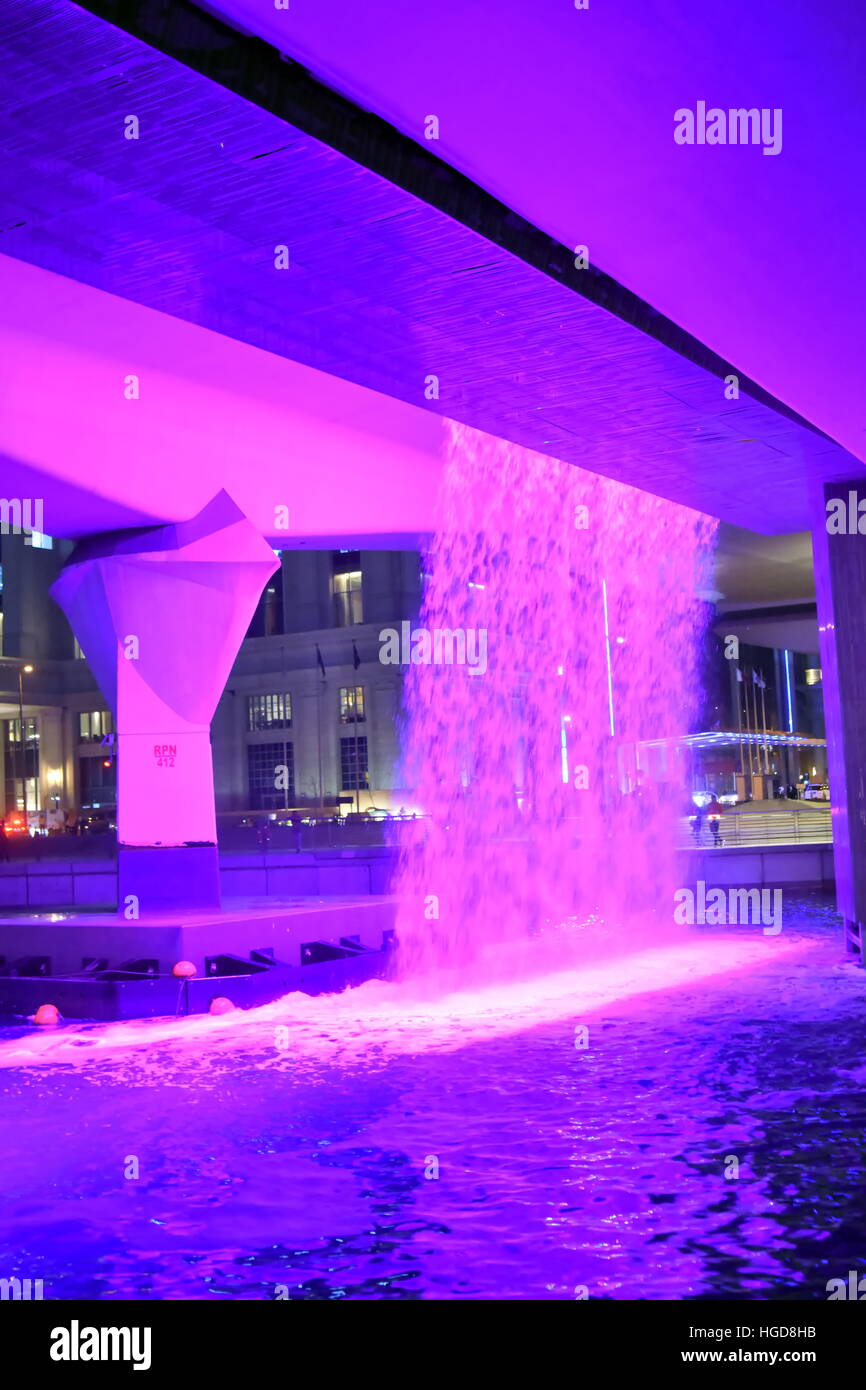 Dubai Ferry route at evening view, Dubai Canal, United Arab Emirates ...