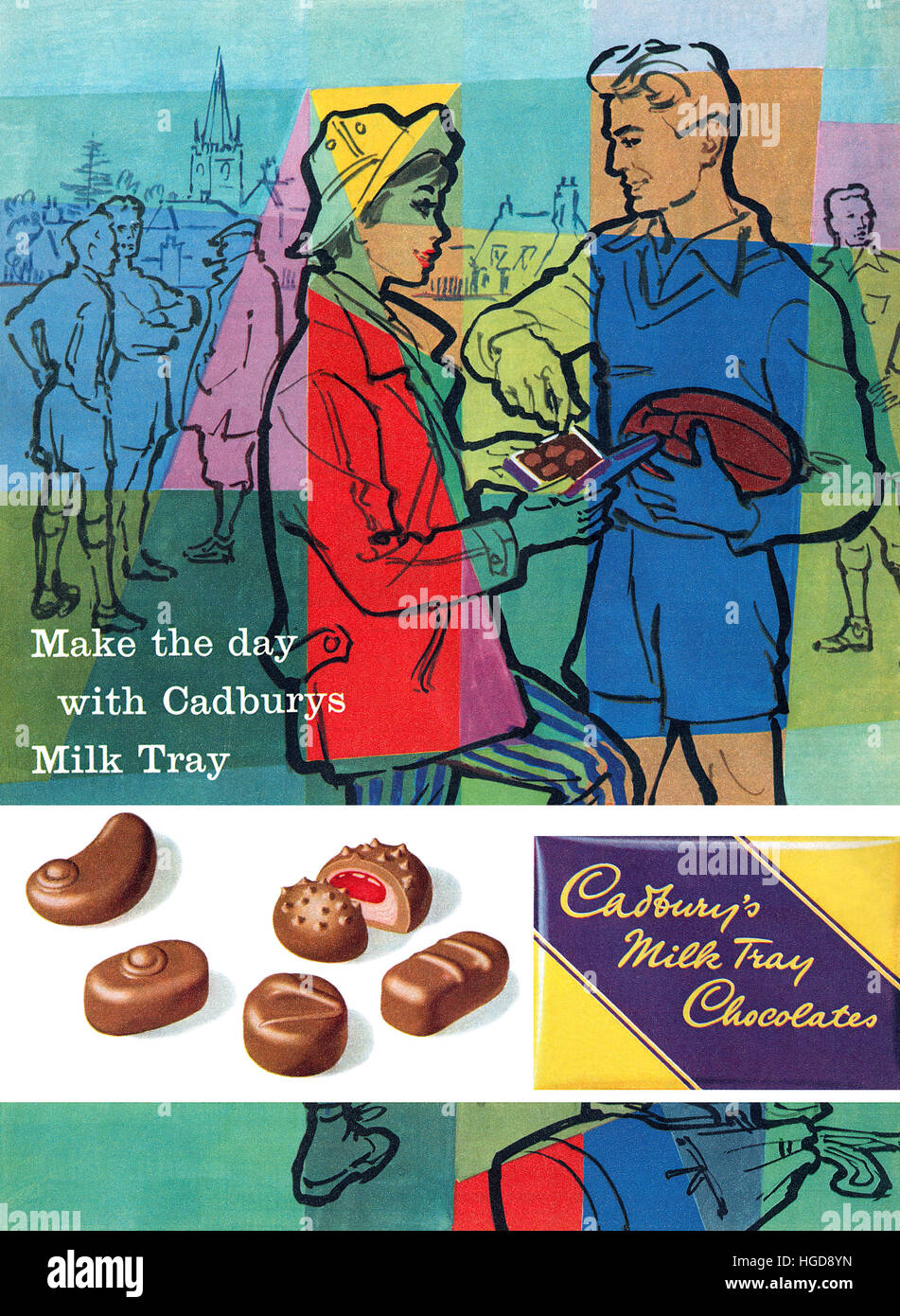 Cadburys milk chocolate advert hi-res stock photography and images - Alamy