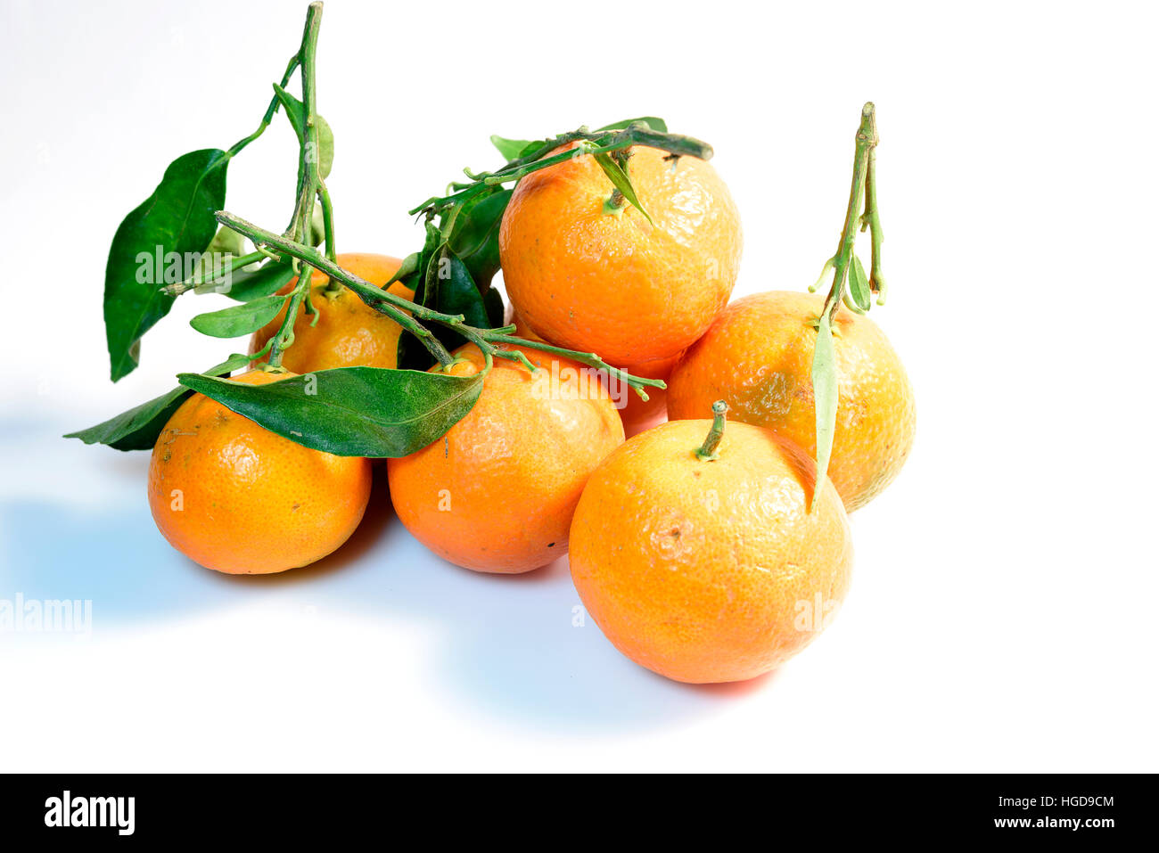 Orange fruit with Leaves Stock Photo - Alamy