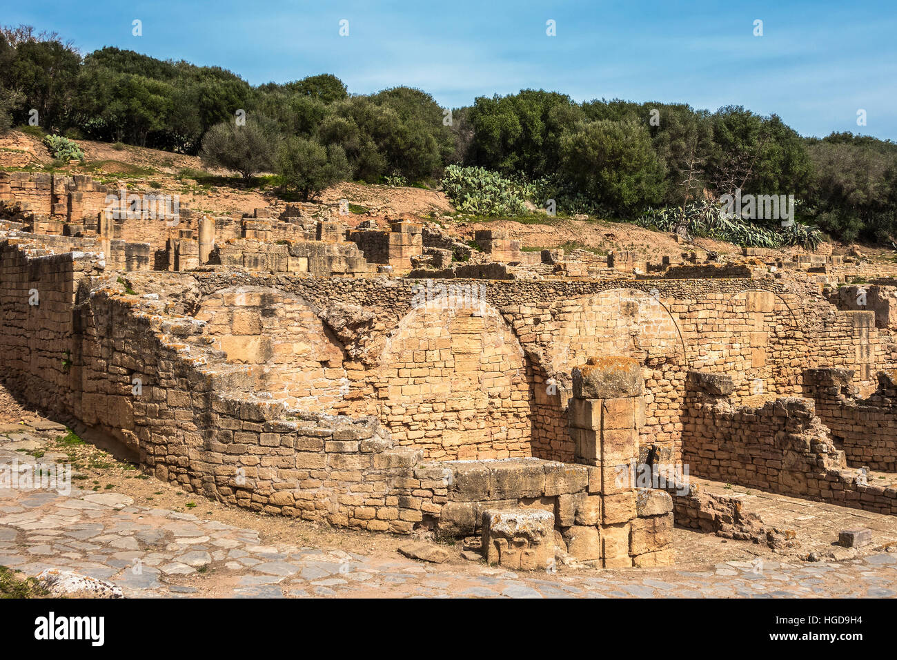 Ruins In The Necropolis Of Cellah Rabat Morocco Stock Photo - Alamy