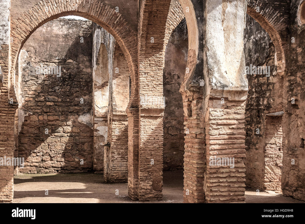 Ancient Arabic Building Interior Necropolis of Cellah Rabat Morocco ...