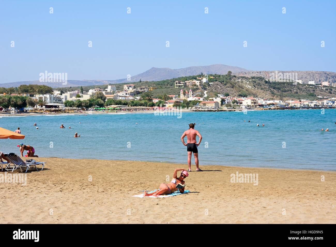 Kalives beach hi-res stock photography and images - Alamy