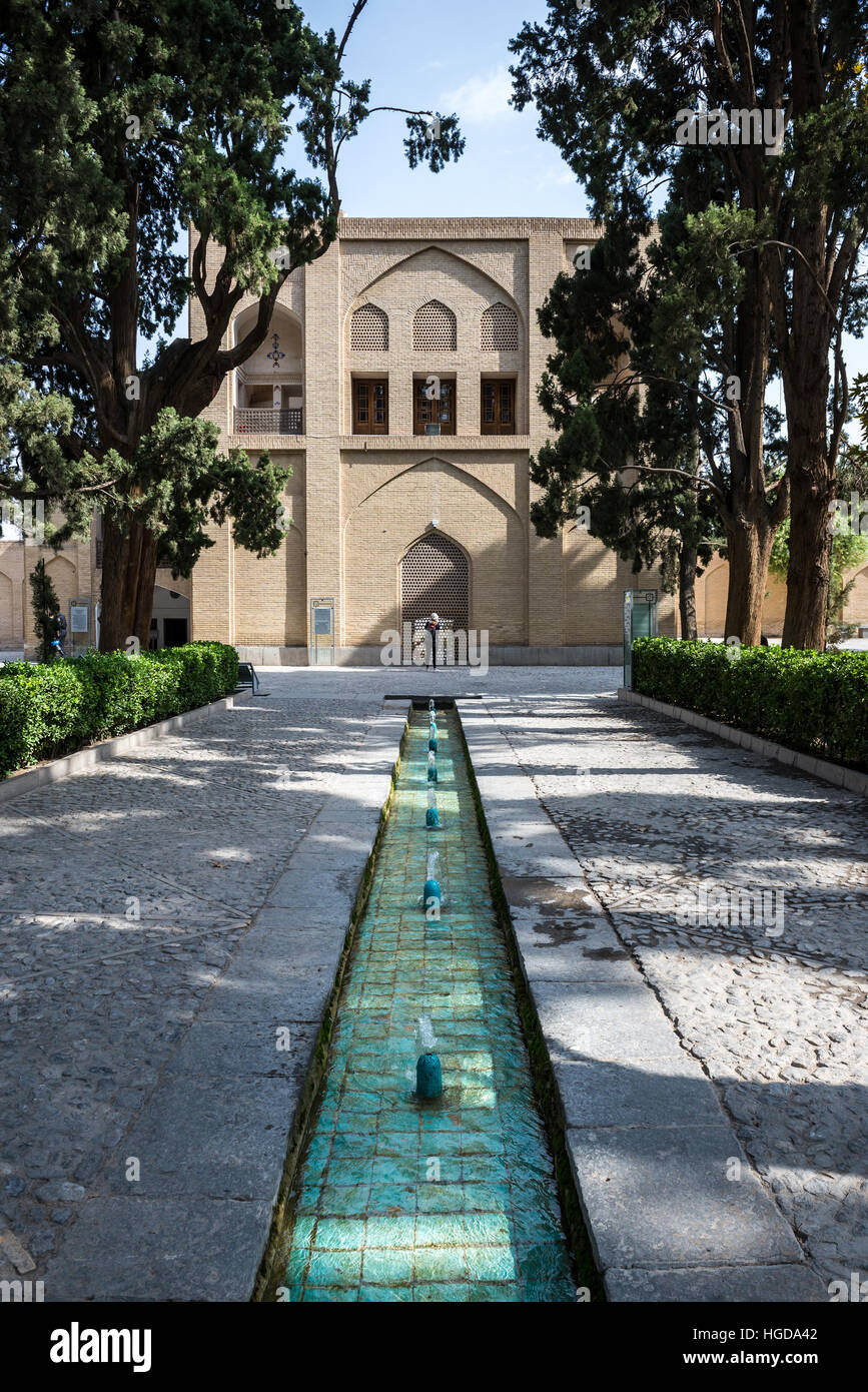Entrance building of oldest extant Persian garden in Iran called Fin ...