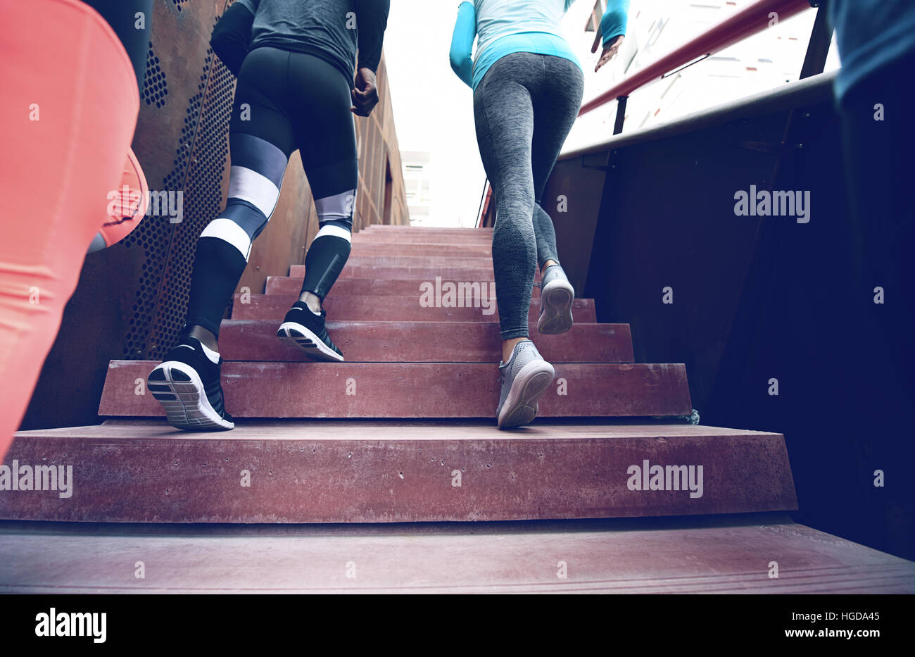 Sport marathon running up stairs hi-res stock photography and images ...