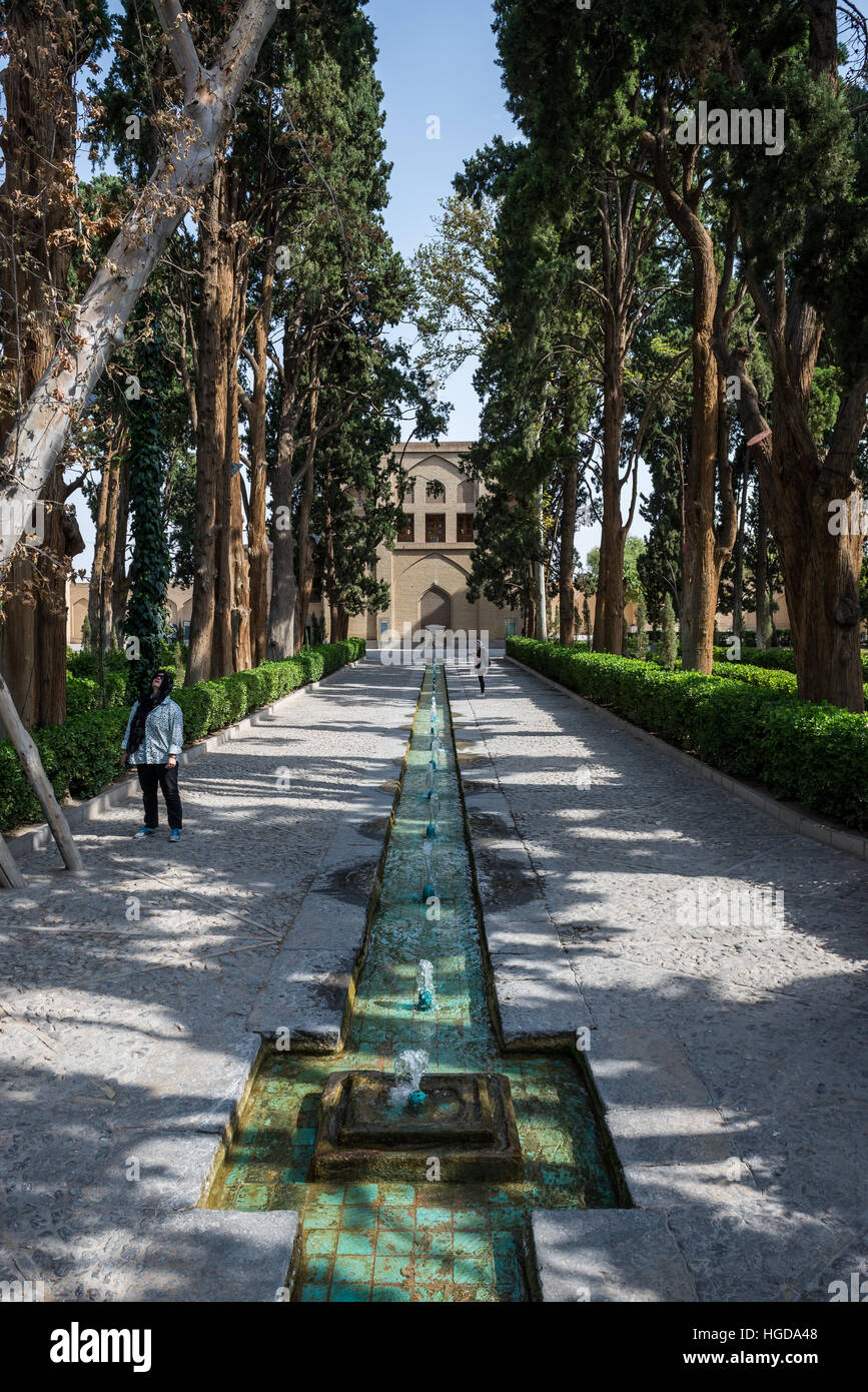 Water channel in oldest extant Persian garden in Iran called Fin Garden ...