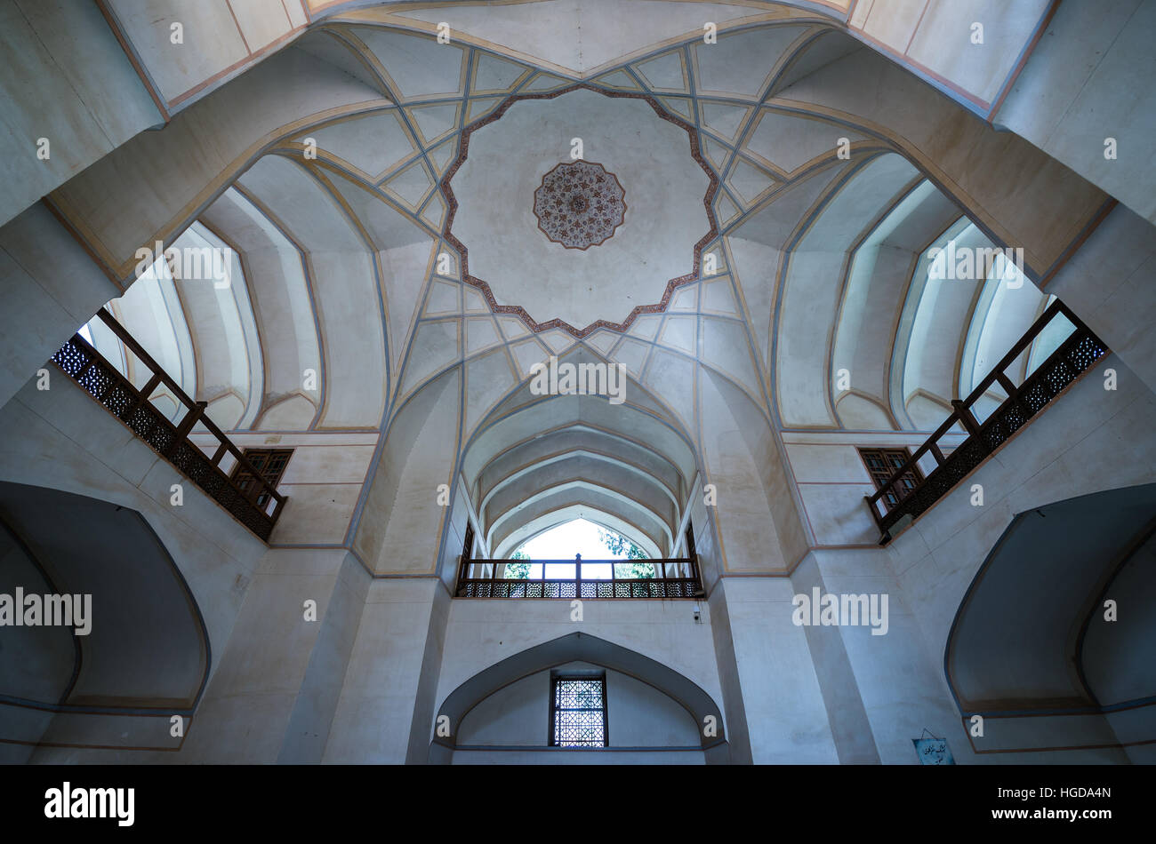 Ceiling of central pavilion in oldest extant Persian garden in Iran ...