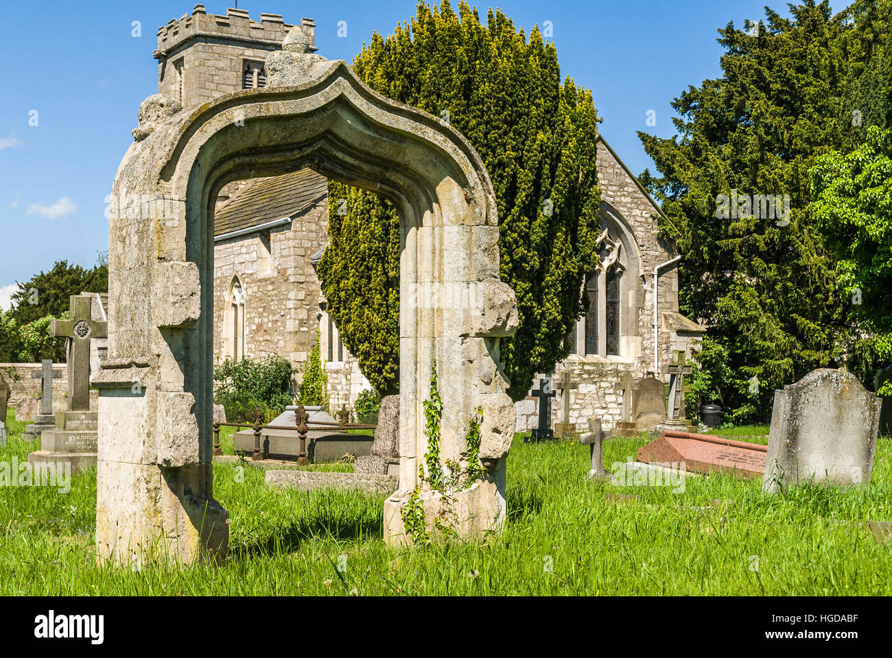 St Andrews Church, Newton Kyme, Tadcaster, North Yorkshire Stock Photo ...