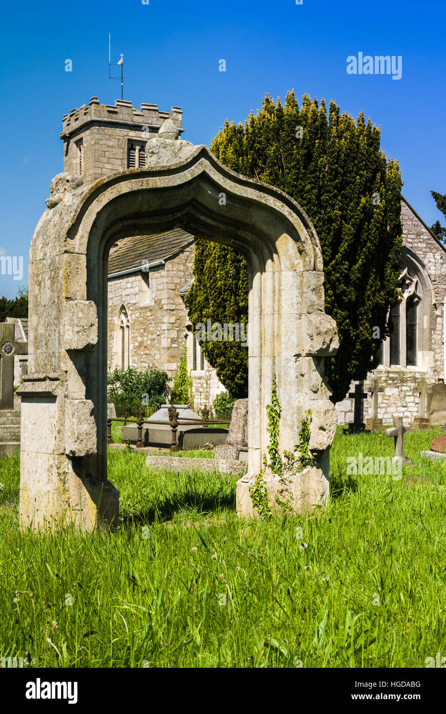 St Andrews Church, Newton Kyme, Tadcaster, North Yorkshire Stock Photo ...