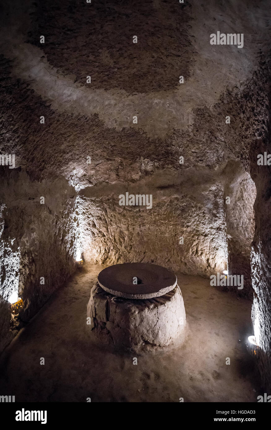 Chamber in ncient underground city of Ouyi - Nooshabad also called ...