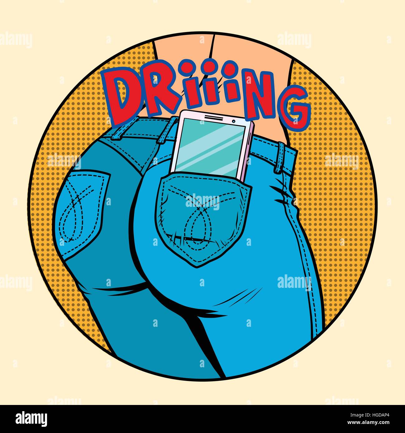 Girl back phone Stock Vector Images - Alamy