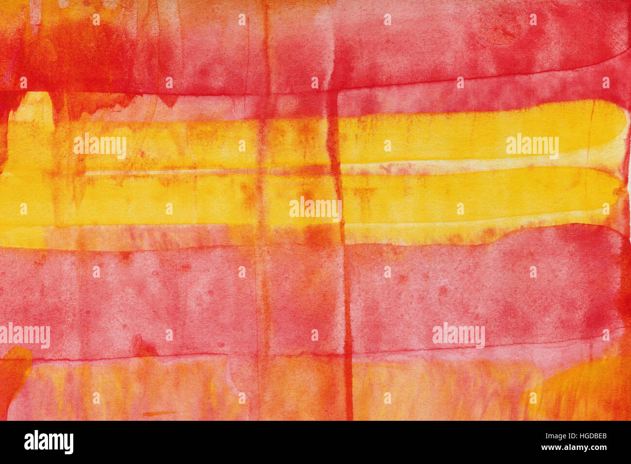 Vibrant colorful watercolor abstract painting on paper texture ...