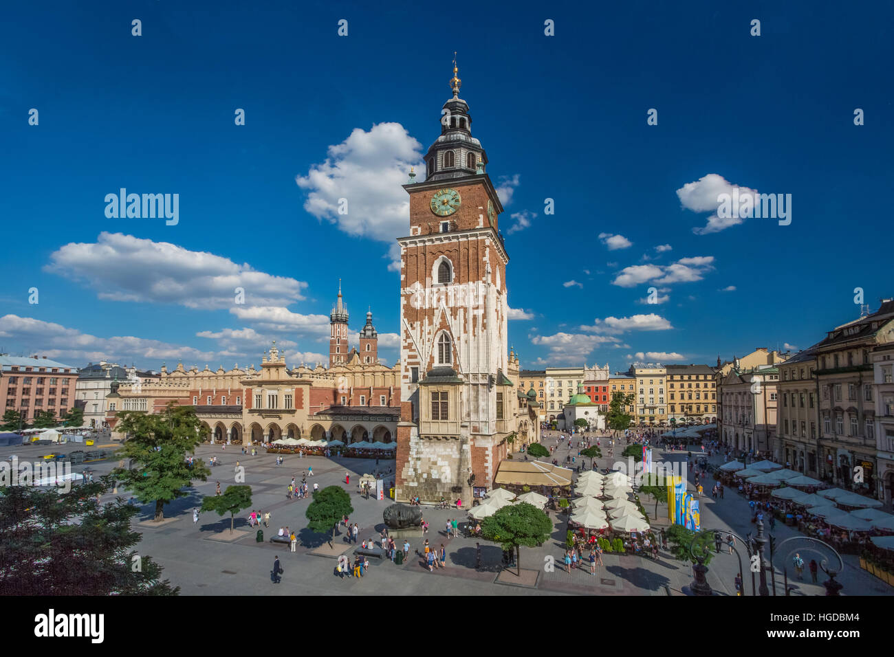 Market Square in Krakow Stock Photo - Alamy