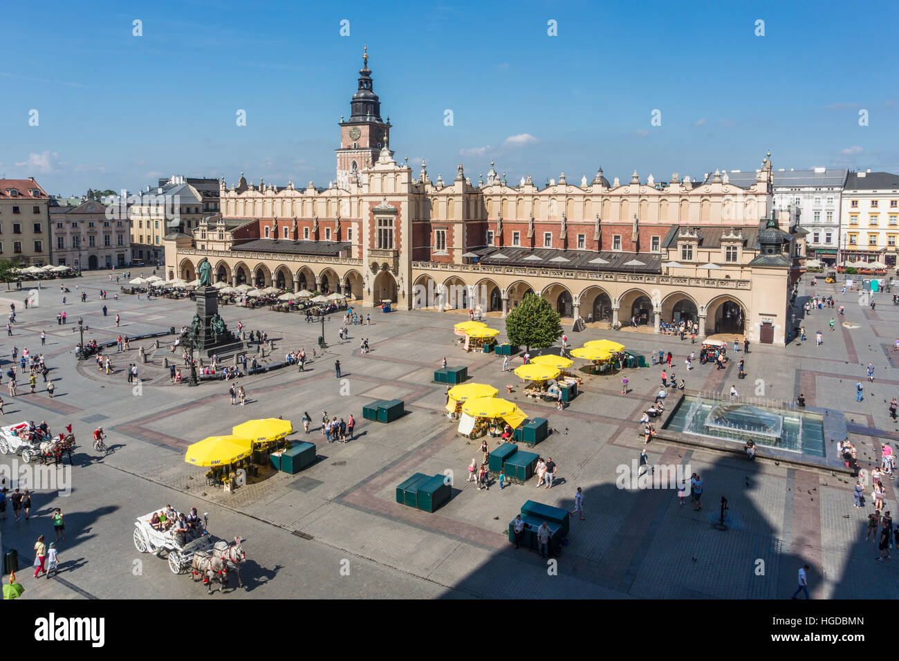 Market Square in Krakow Stock Photo - Alamy