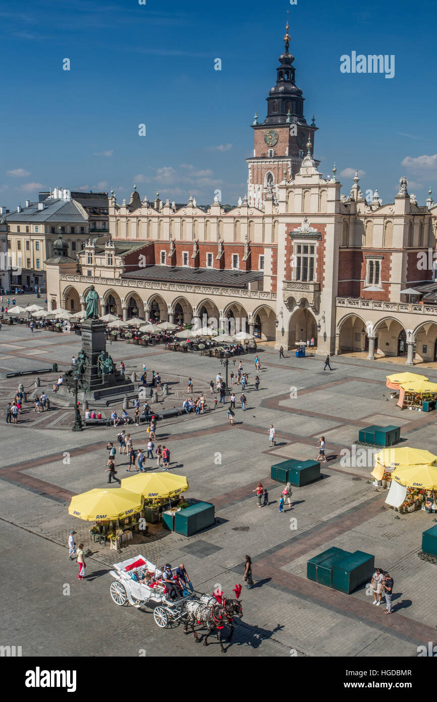 Market Square in Krakow Stock Photo - Alamy