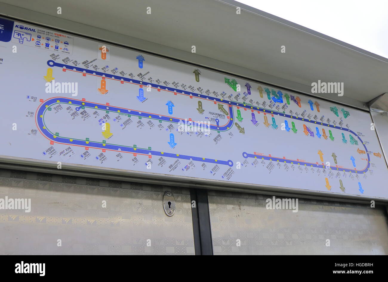 Seoul subway route map in hi-res stock photography and images - Alamy