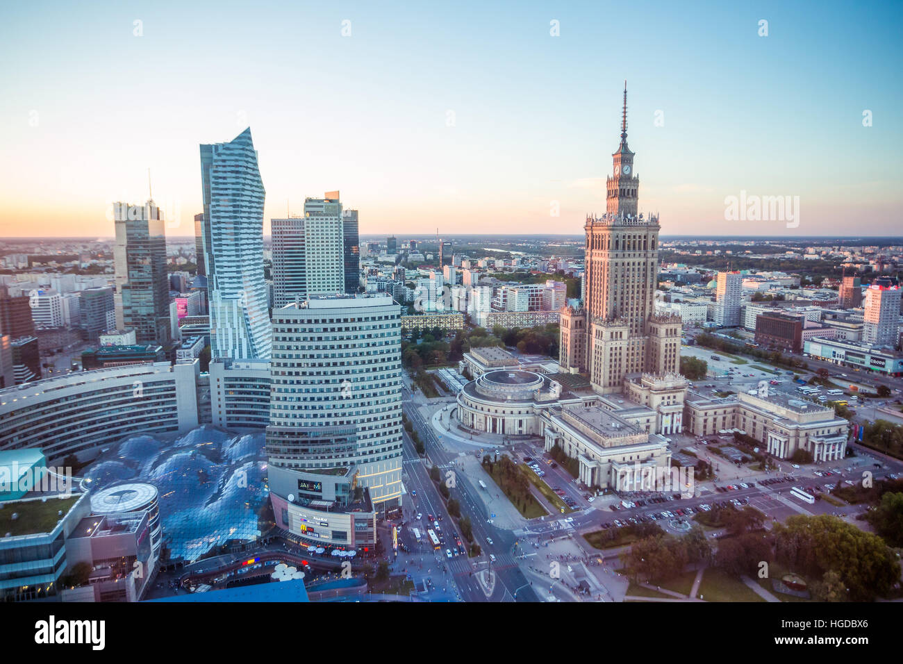 Palace of Culture and Science Building in Warsaw City Stock Photo - Alamy
